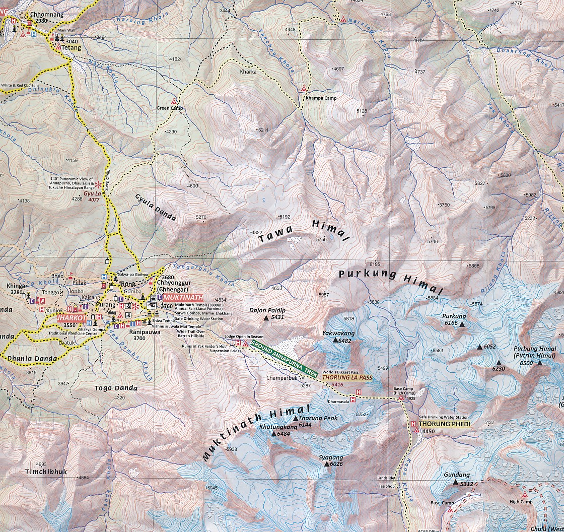 Wandelkaart Upper and Lower Mustang pocket map | Himalayan Maphouse | 0420049048403 ...